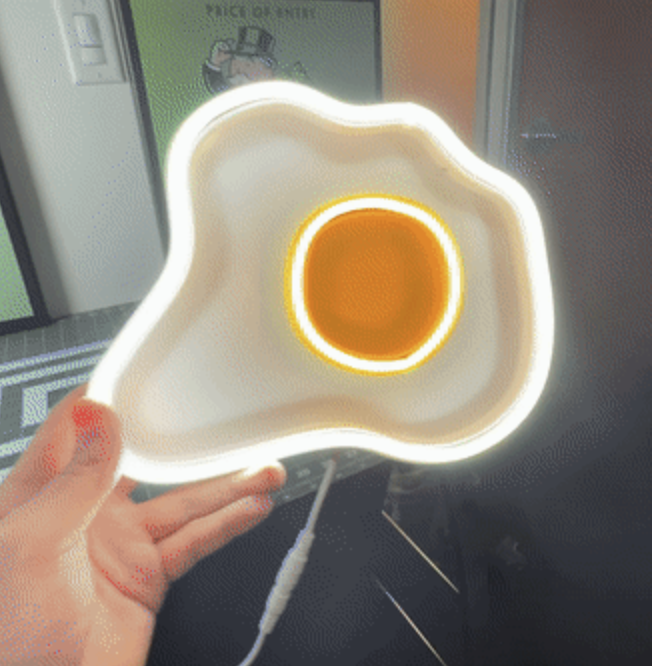 3D Printed Neon Egg Splatter Sign (STL + Resources) by Brandon Santana ...
