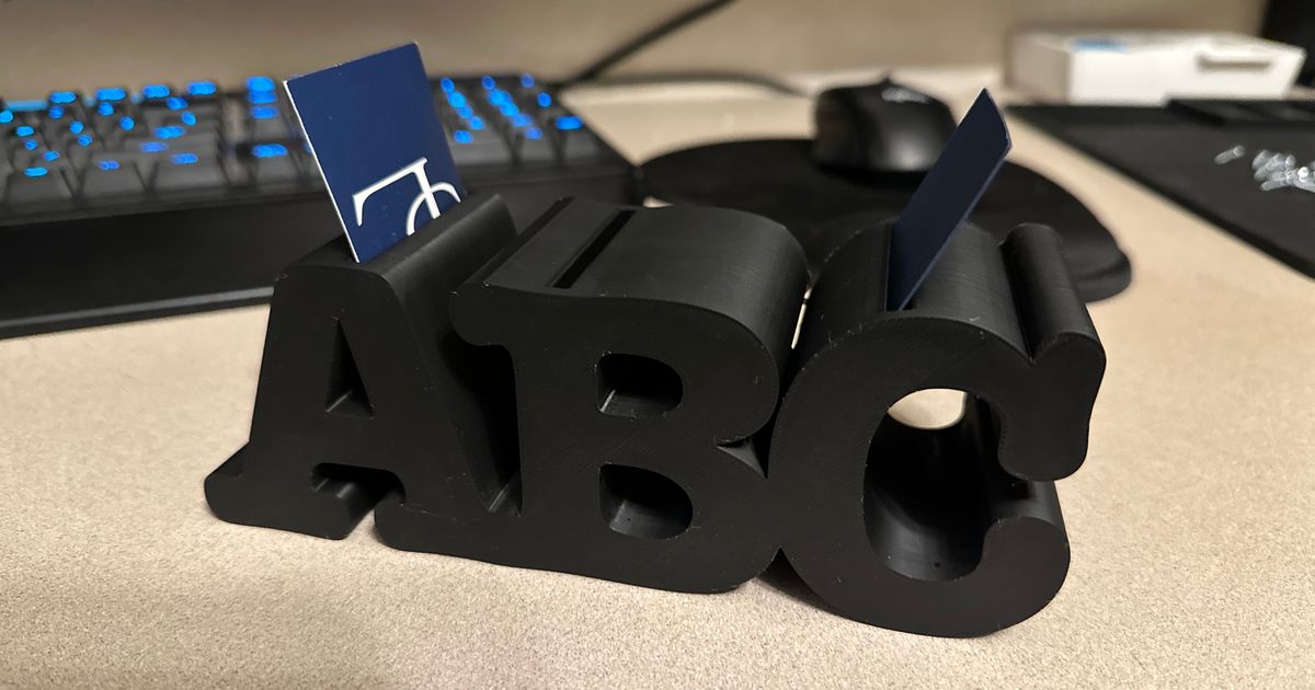 ABC Stands for A Business Card(s) Holder by Stitch TEC | Download free ...