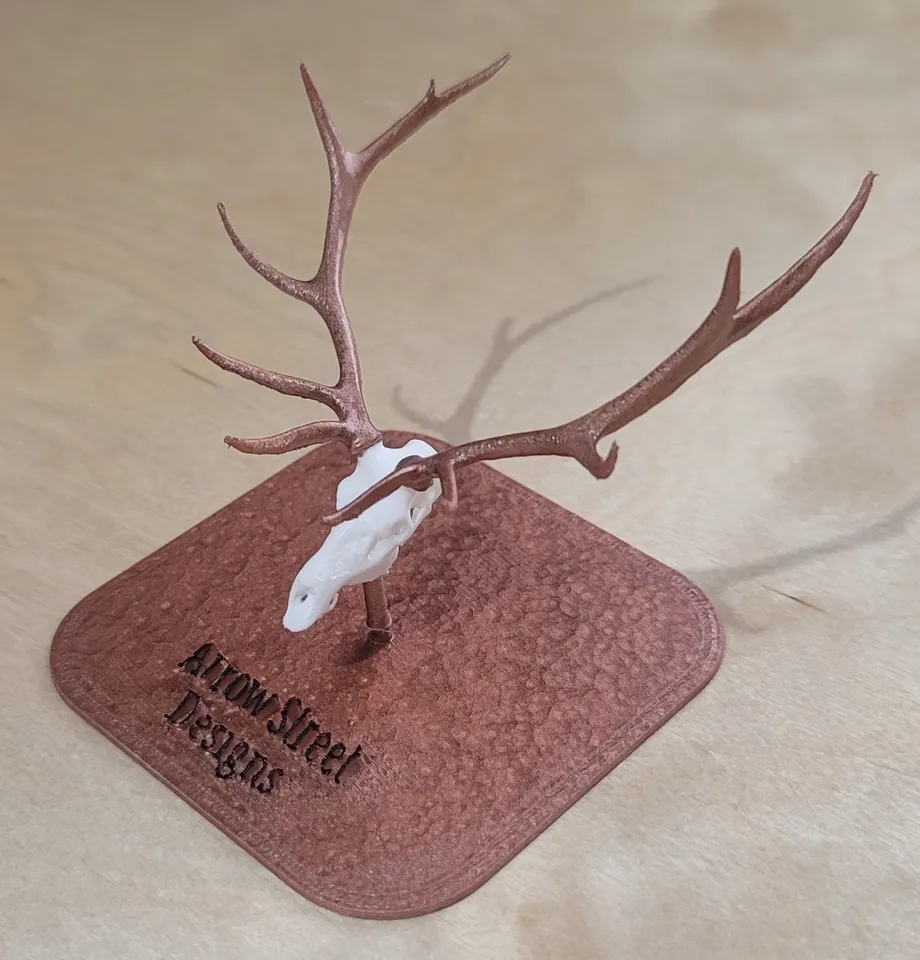 Bull Elk Rack for Business Cards by Seth Jones | Download free STL ...