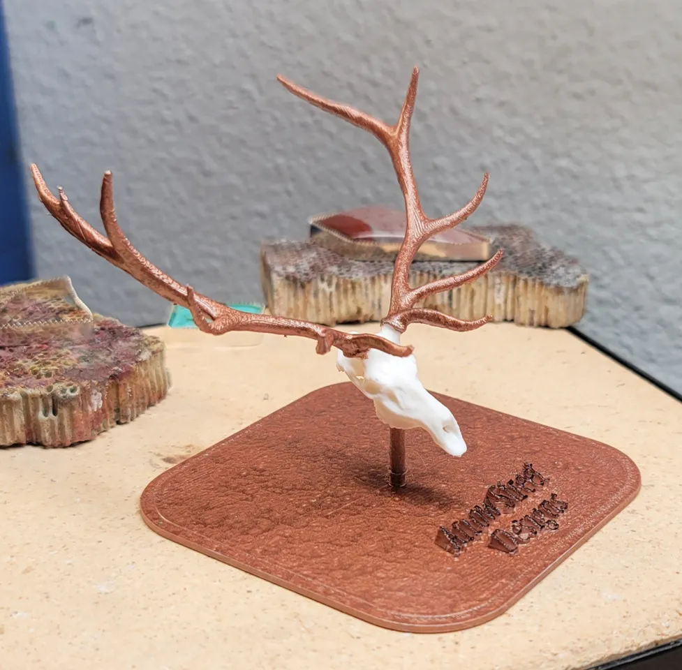 Bull Elk Rack for Business Cards by Seth Jones | Download free STL ...