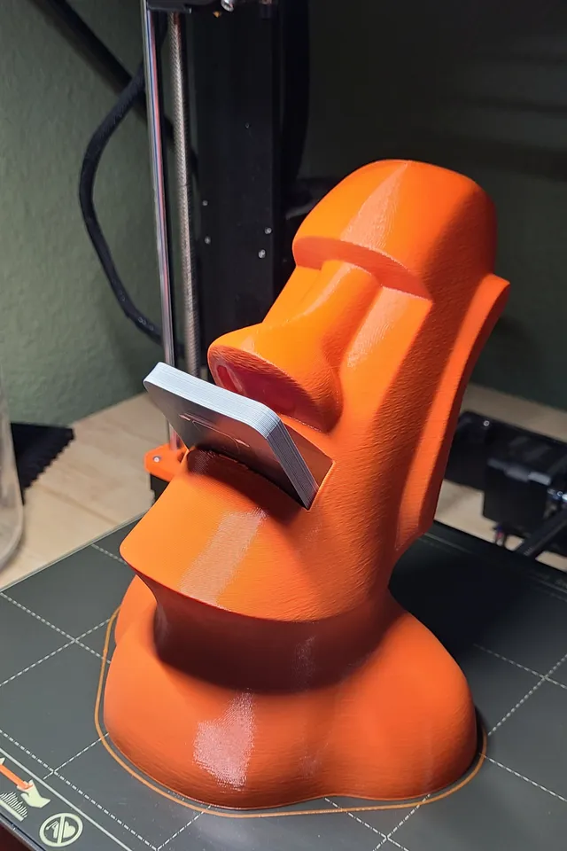 Moai Business Card Holder by Matt Boyer | Download free STL model ...