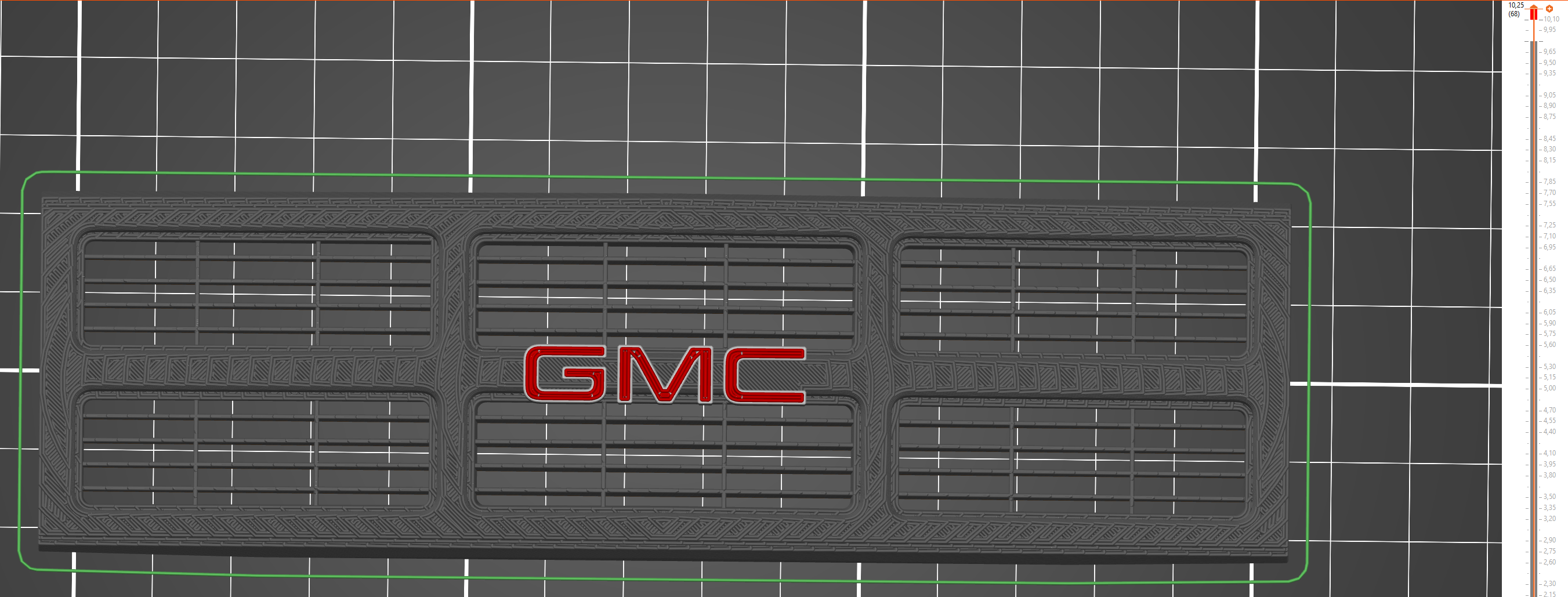 GMC & Chevy middle grille Upgrade for 3D SETS Model 14 (Max Team) by ...