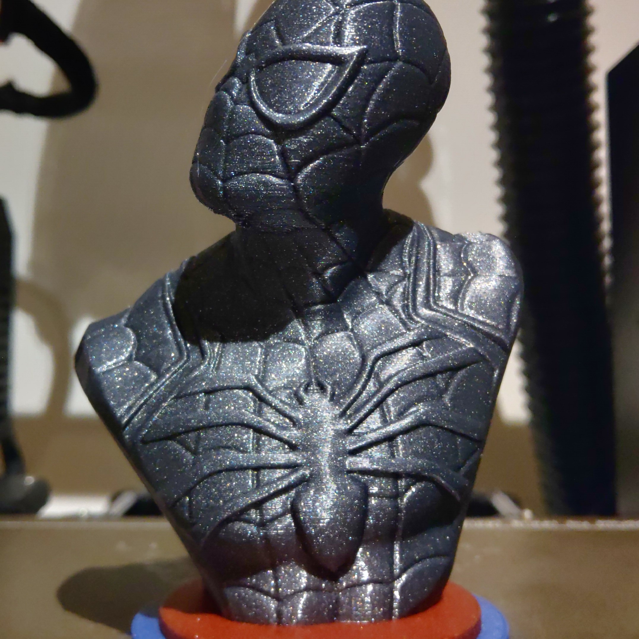 Spider-Man Bust (no support) with round base by Crafty Sven | Download ...