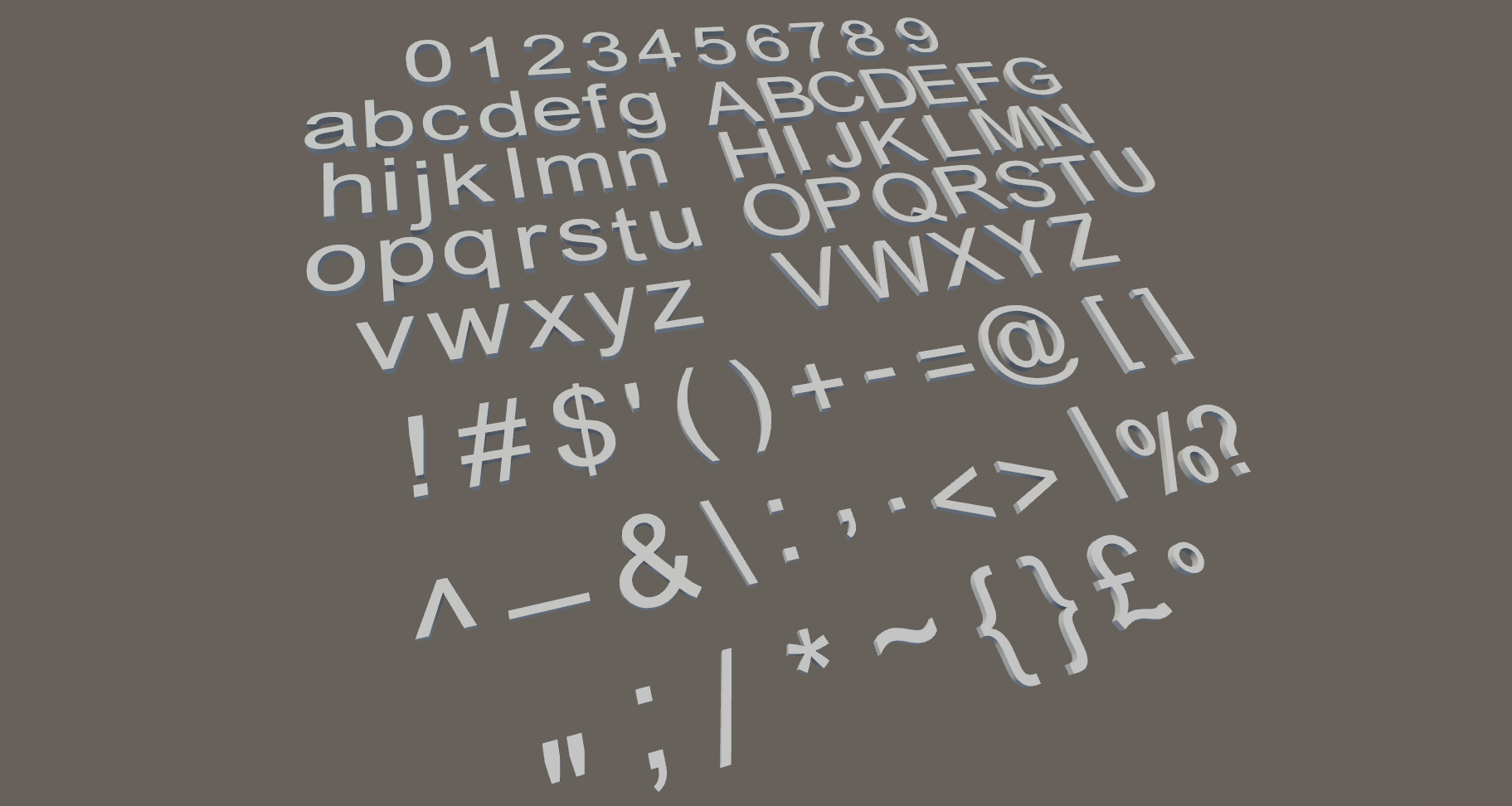 Arial letters numbers and symbols (lowercase and uppercase) von GB, PhD ...