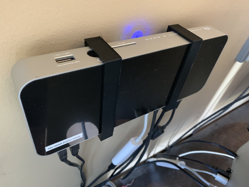 Wall Mount with Hanger for OWC Thunderbolt 3 Dock by William Petruzzo ...