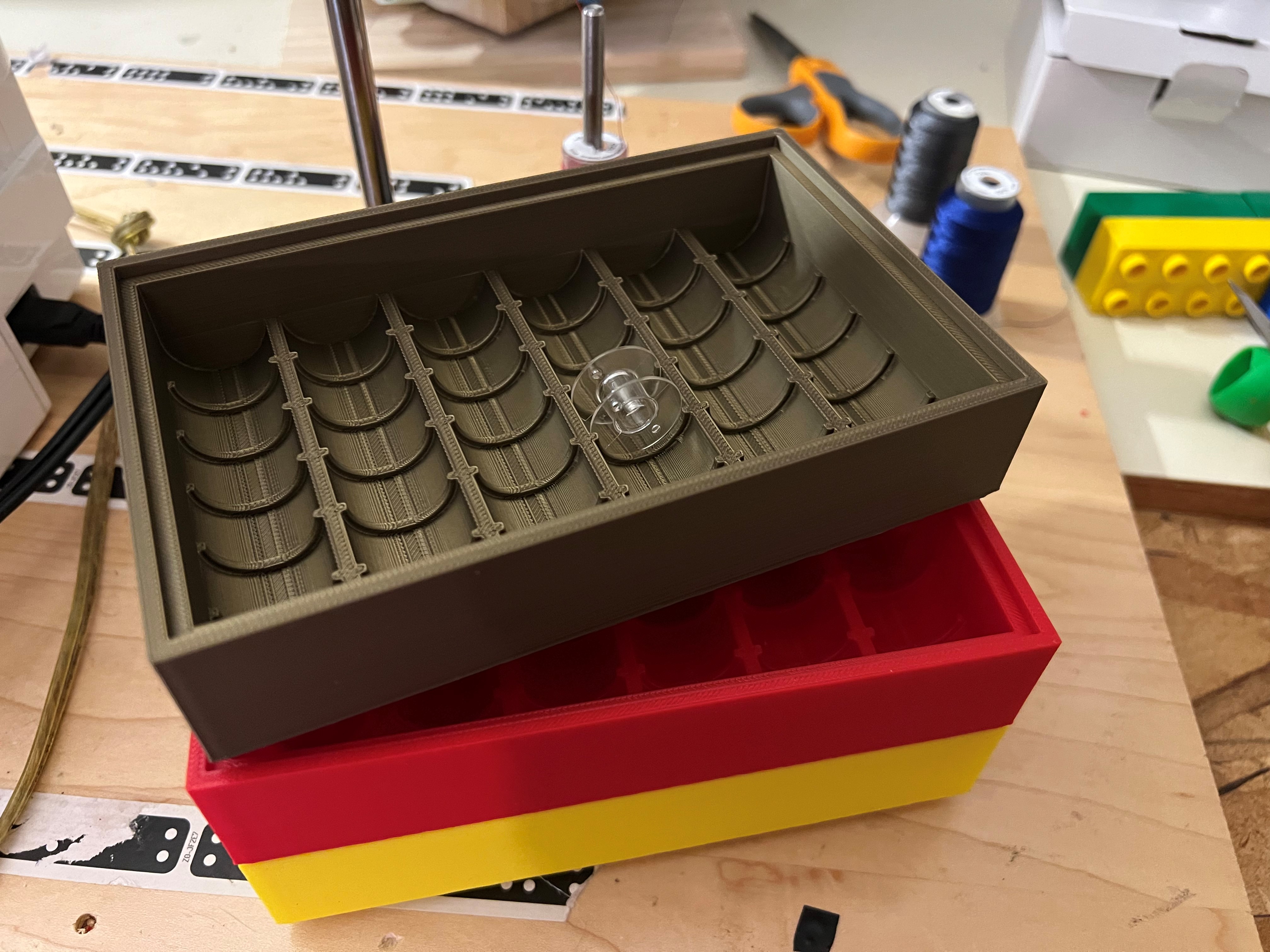 Stackable Bobbin Holder by Tdub5 (PrintNPlayToys) | Download free STL ...