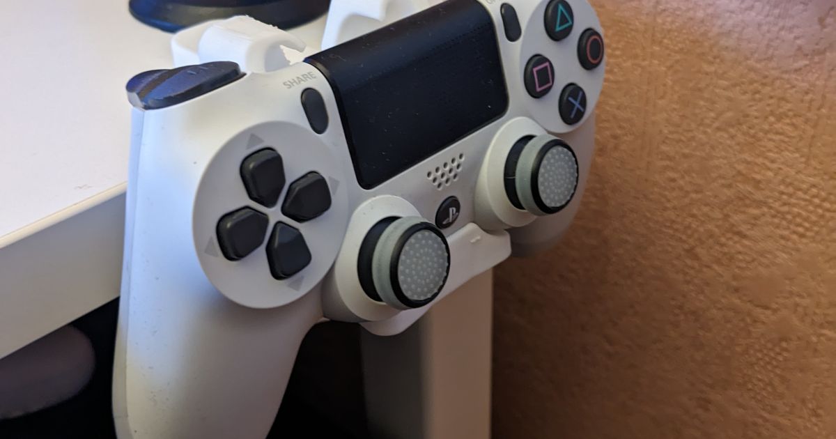 Playstation Dualshock 4 desk mount by Tai-Min | Download free STL model ...