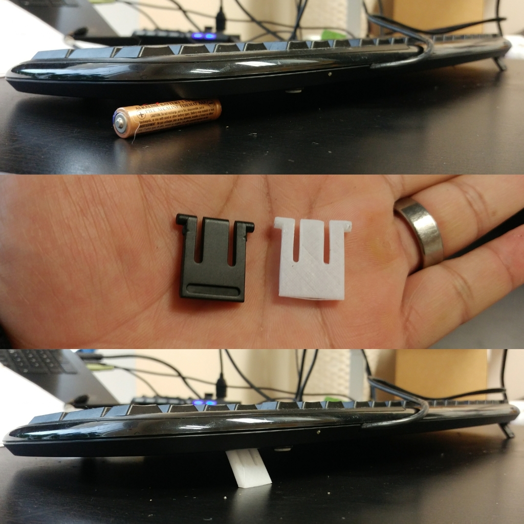 Logitech Keyboard Leg Stand by thebrownwelsh | Download free STL model ...