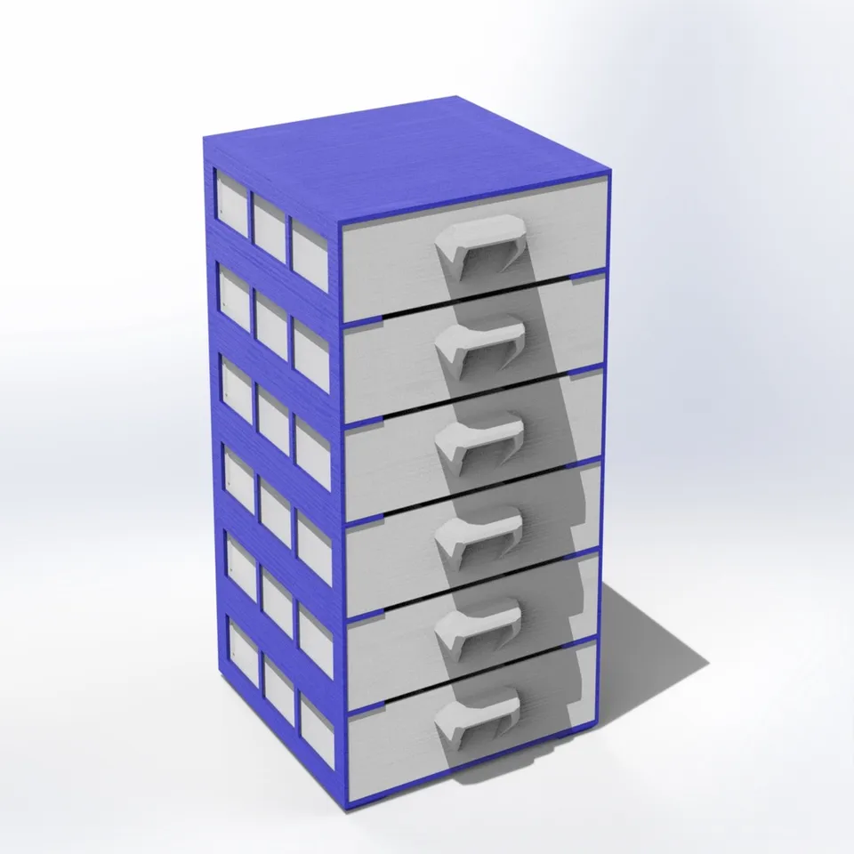 Economical Drawer 112x112mm box no supports needed by Alex | Download ...