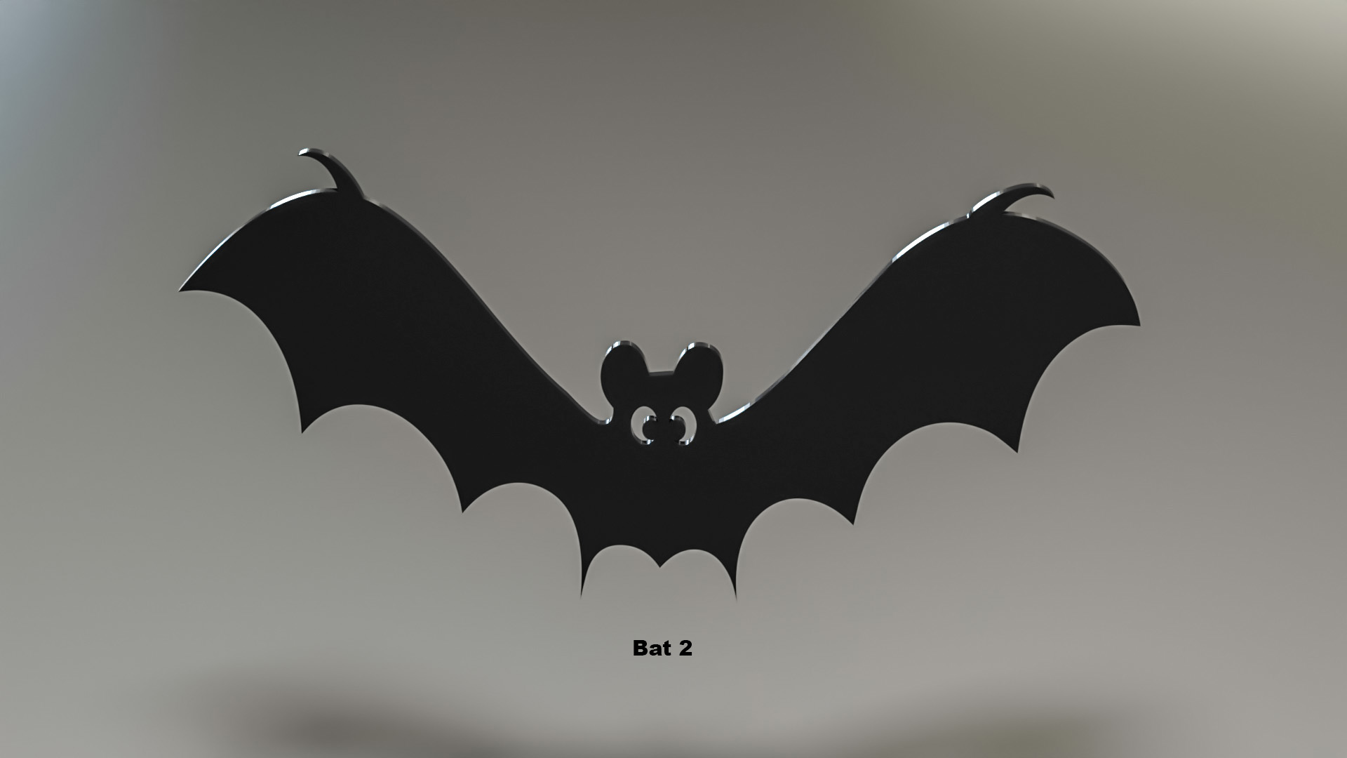 Halloween Bats Hanging Ornaments by Chya | Download free STL model ...