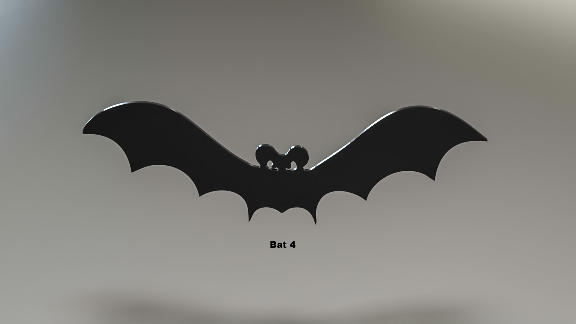 Halloween Bats Hanging Ornaments by Chya | Download free STL model ...