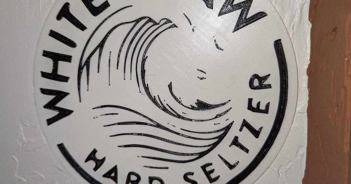 White Claw Hard Seltzer sign - beer by Nuvz | Download free STL model ...
