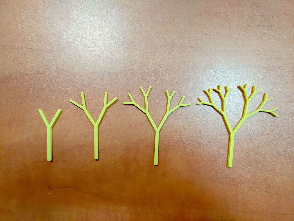 Parametric Fractal Trees by movotrab | Download free STL model ...