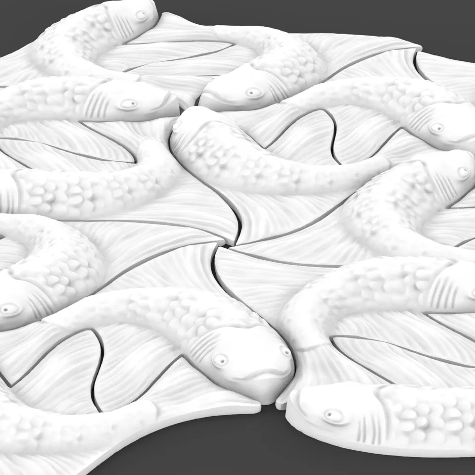 Escher fish by tkachmikhailo | Download free STL model | Printables.com