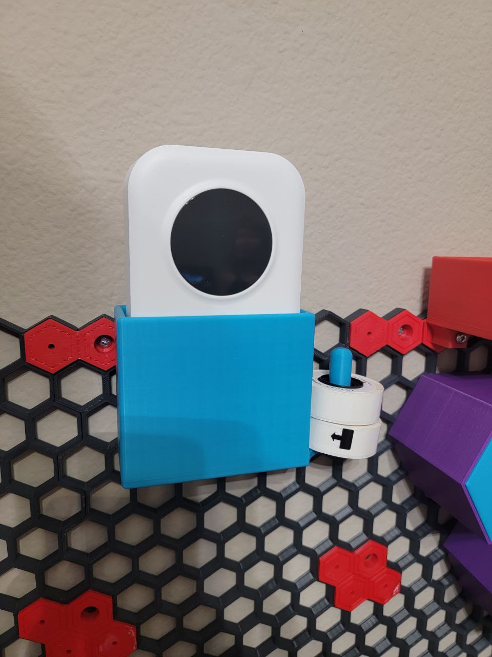 Mini Label Printer Holder HSW by Lev 3DD | Download free STL model ...