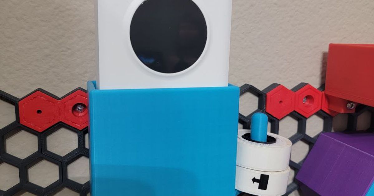 Mini Label Printer Holder HSW by Lev 3DD | Download free STL model ...