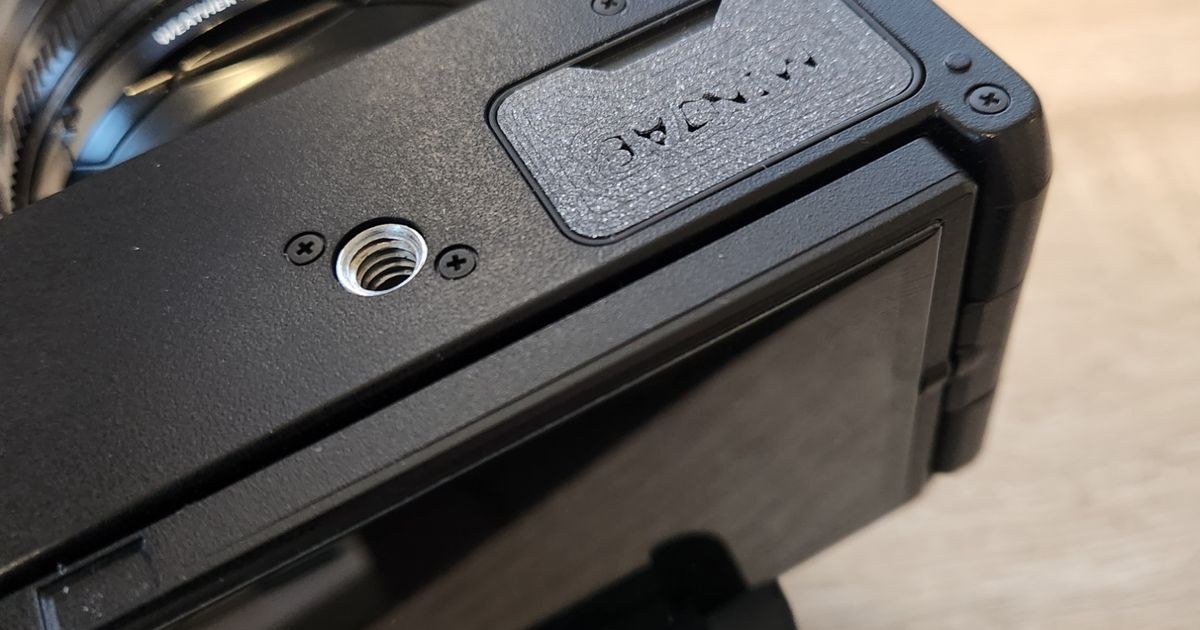 Fujifilm X-H2 / X-H2S battery grip connector cover by minjaep ... Fujifilm X-H2 / X-H2S battery grip connector cover by minjaep ...