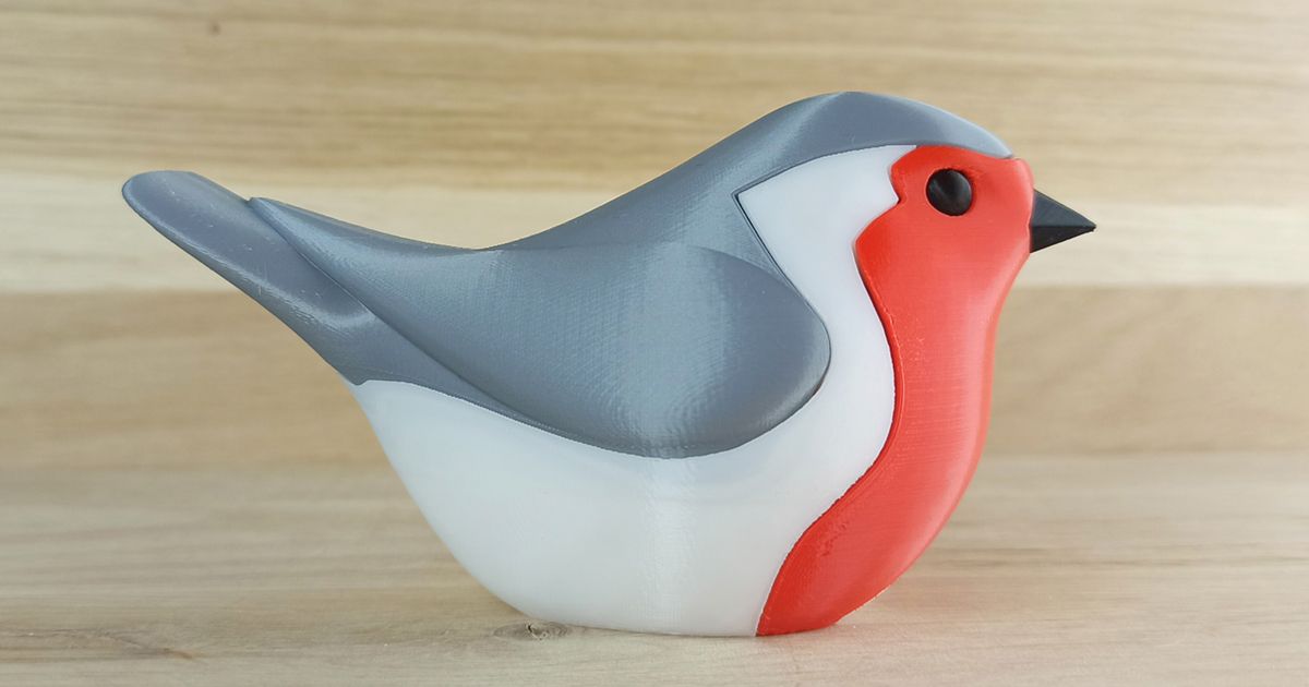 European robin "puzzle" V3 by GreenCopper | Download free STL model ...