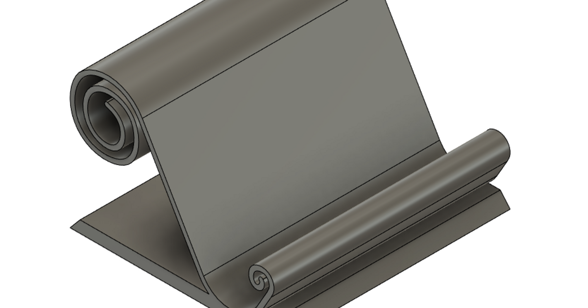 The Scroll - Business Card Holder by Ty10y | Download free STL model ...