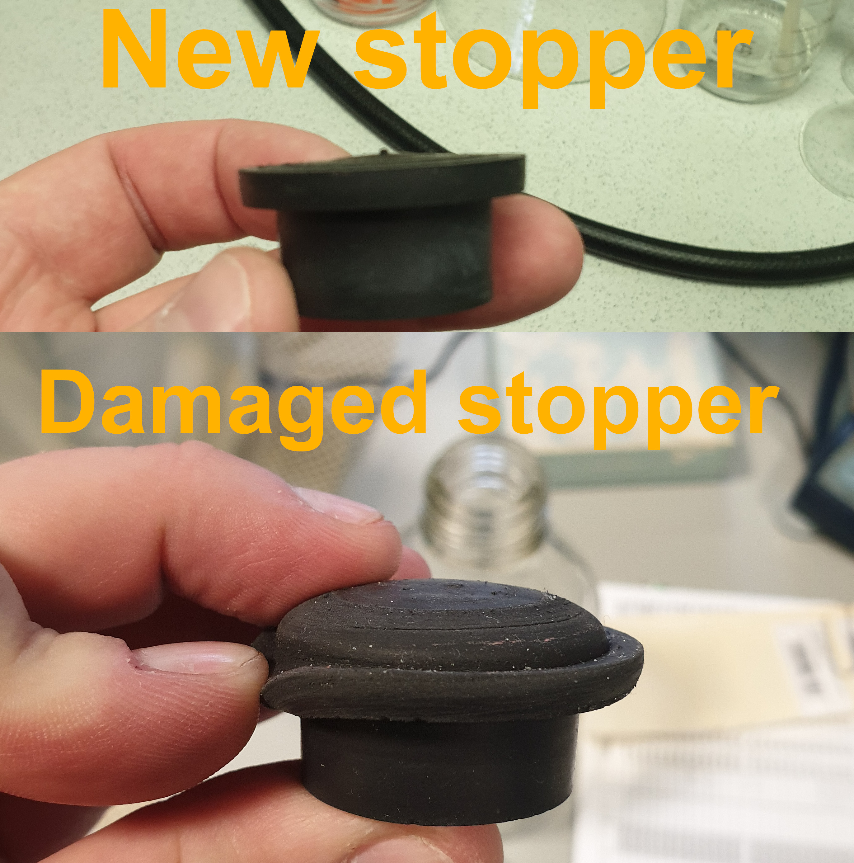 GL45 cap for rubber stoppers by IE | Download free STL model ...