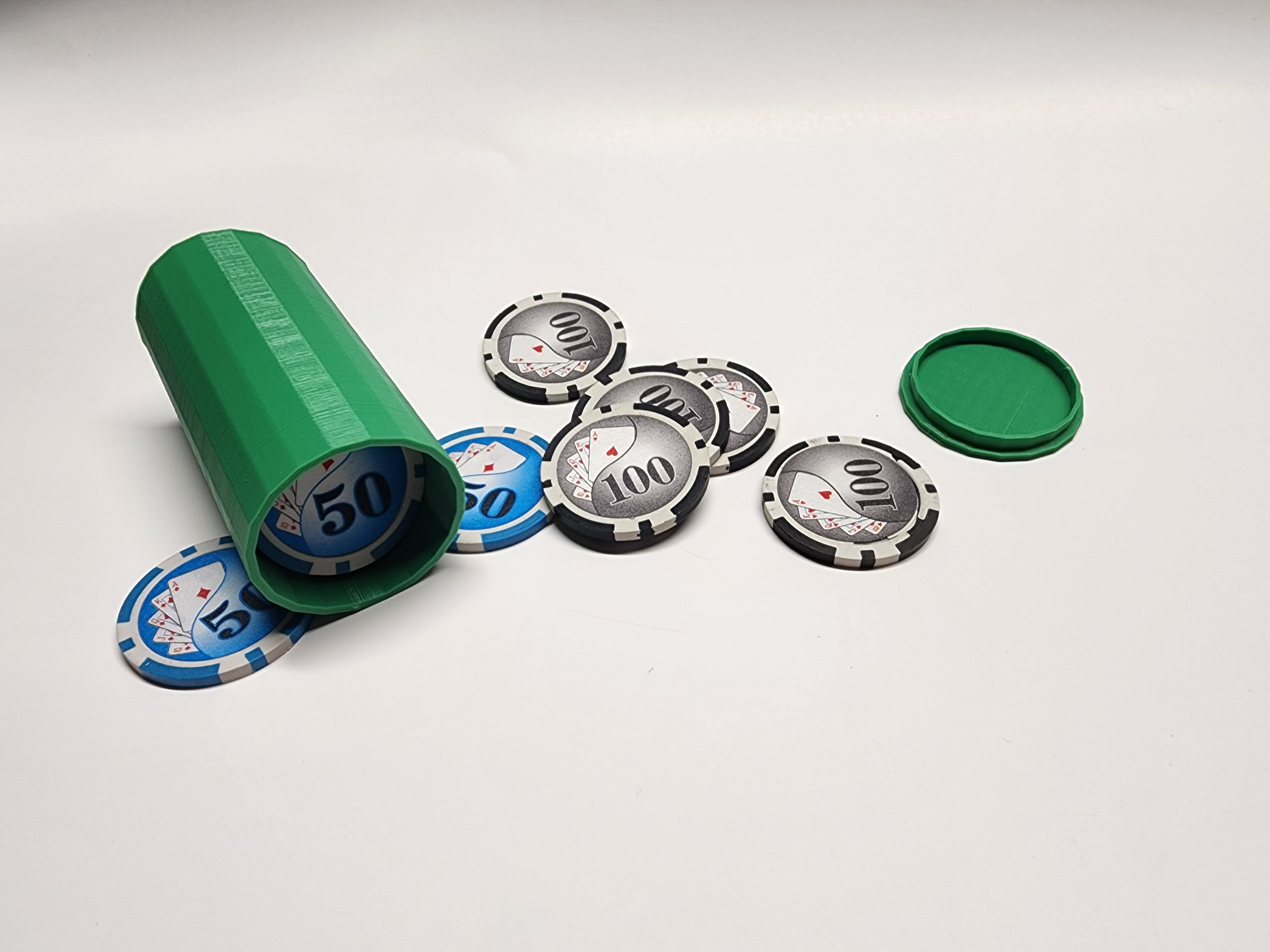 Poker Chip Tube by unomasaudio | Download free STL model | Printables.com