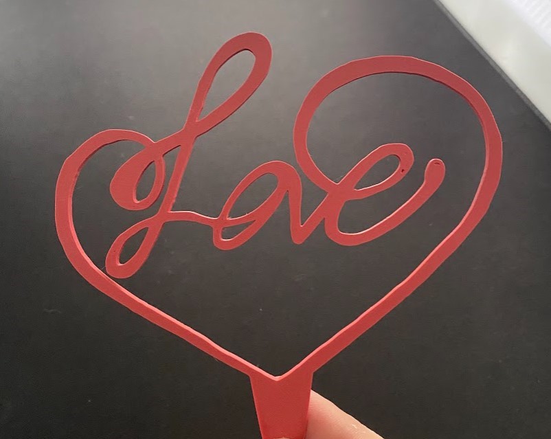 Love Heart Cake Topper by Titafubaki | Download free STL model ...