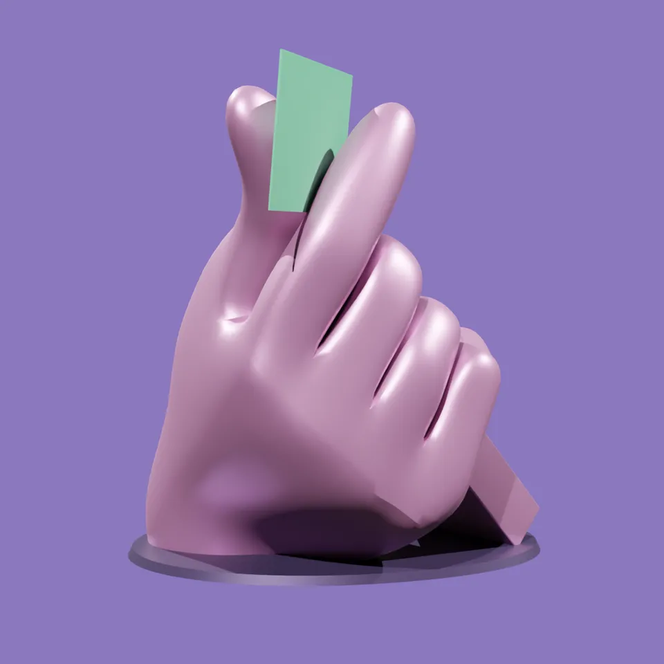 Love hand card holder [Contest: Business Card Holders] by Oxtaku ...