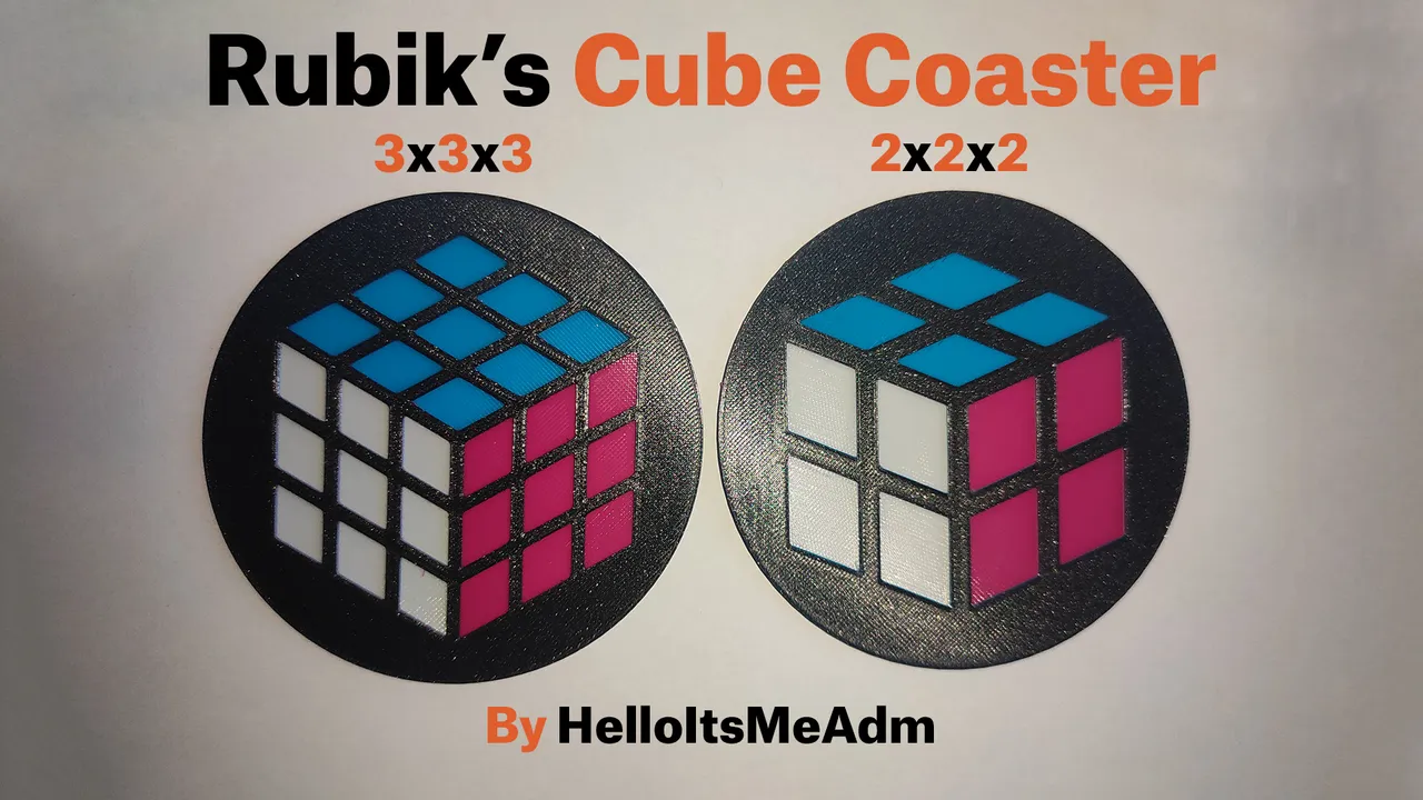 Rubik's Cube Coasters - Customizable! by HelloItsMeAdm | Download free STL model | Printables.com