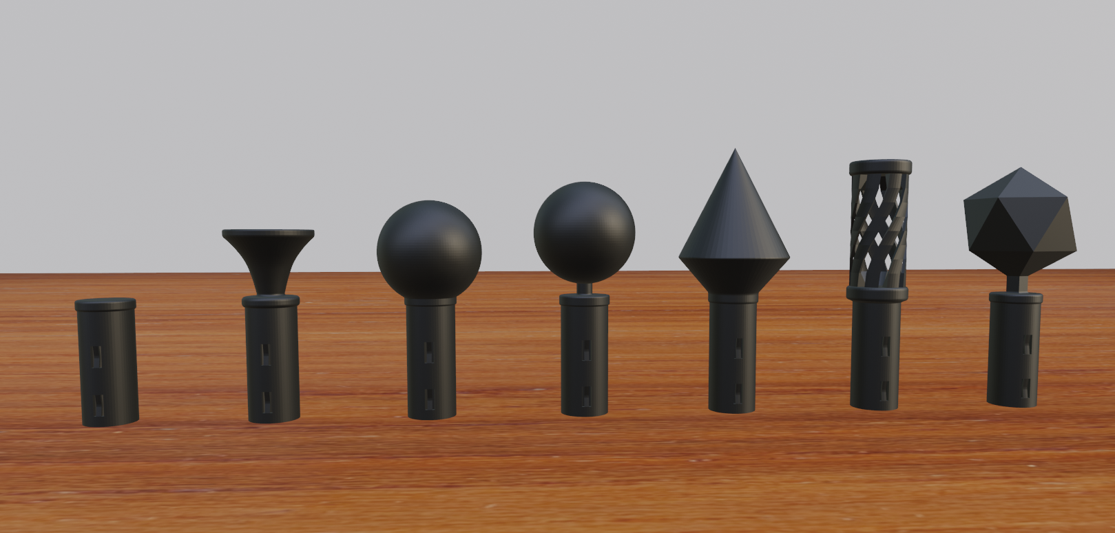 Curtain end cap collection by Dario A. R. | Download free STL model ...