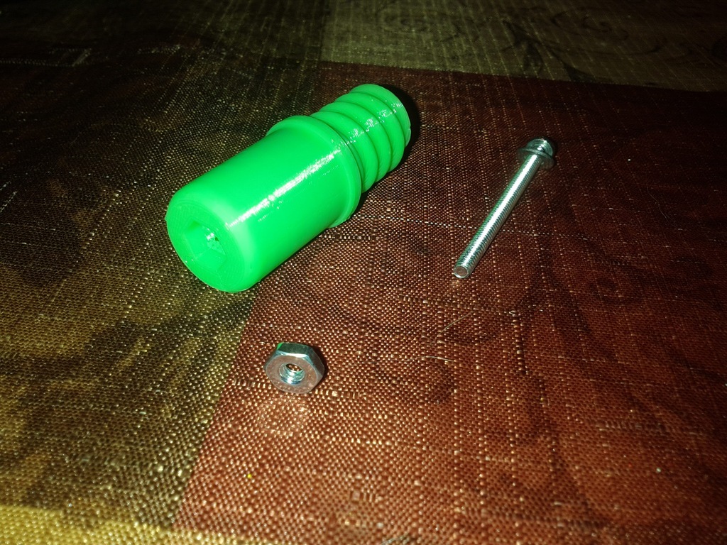 Broom Handle / Extension Rod Tip by T3CHKOMMIE | Download free STL ...