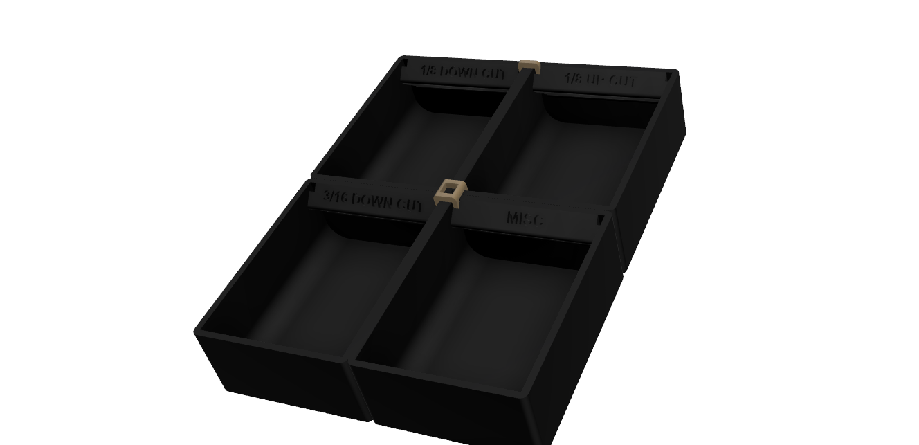 CNC Router Bit Boxes by Chris D | Download free STL model | Printables.com
