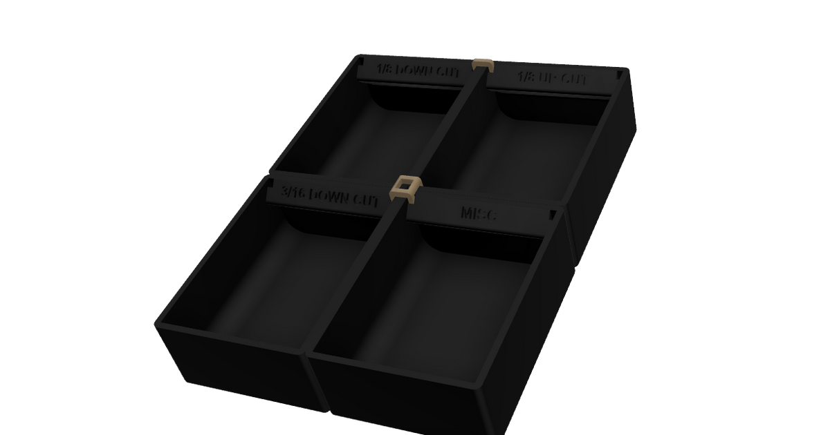 CNC Router Bit Boxes by Chris D | Download free STL model | Printables.com