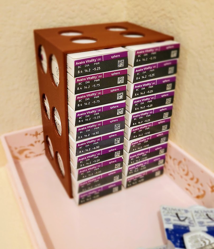 Contact Lens Storage by AresROC | Download free STL model | Printables.com