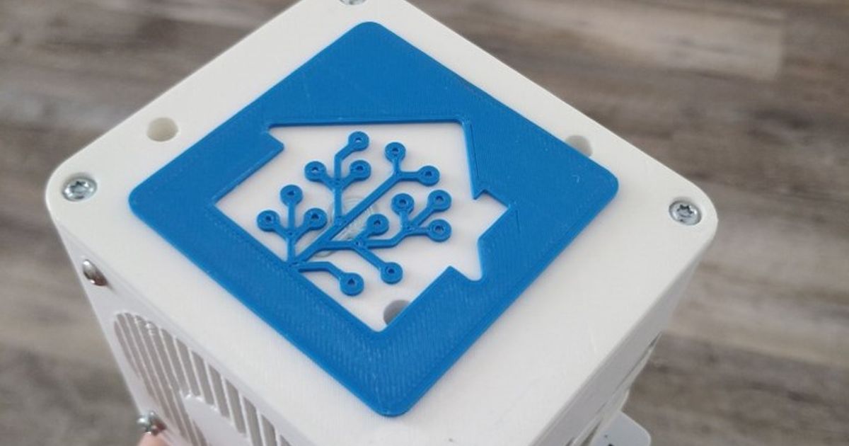 Home Assistant Logo cover for Rpi case by Zdendys | Download free STL ...