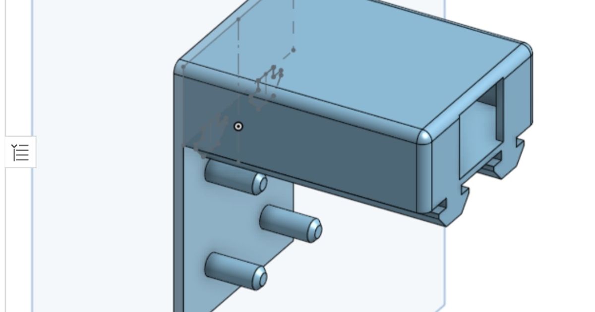 SD card reader holder (connected to PC) mounted on Ender 3 V2 by Marek ...