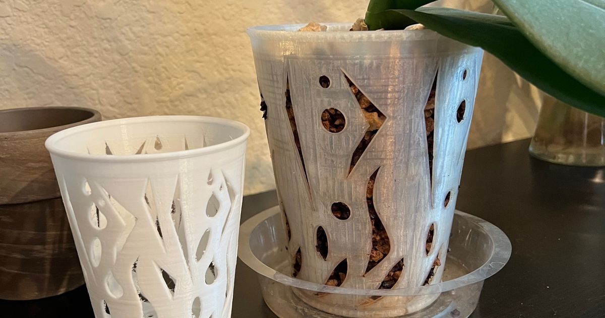 Orchid Vented Pot by QuadView | Download free STL model | Printables.com