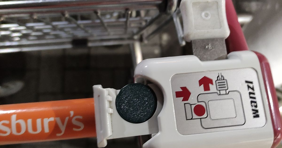 Shopping trolley token (UK) by bart | Download free STL model ...