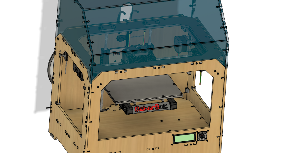 MakerBot Replicator - REPAIRED CAD Files by MandicReally | Download ...