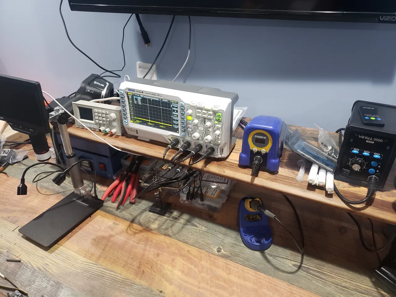 Rigol DS1054Z Oscilliscope Probe Holder (Under Shelf) by GregMM ...