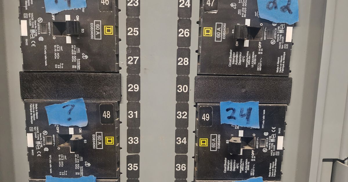 Square D NF Panel Board Filler Plate 3.52in W x .99in H by AmpedFab ...