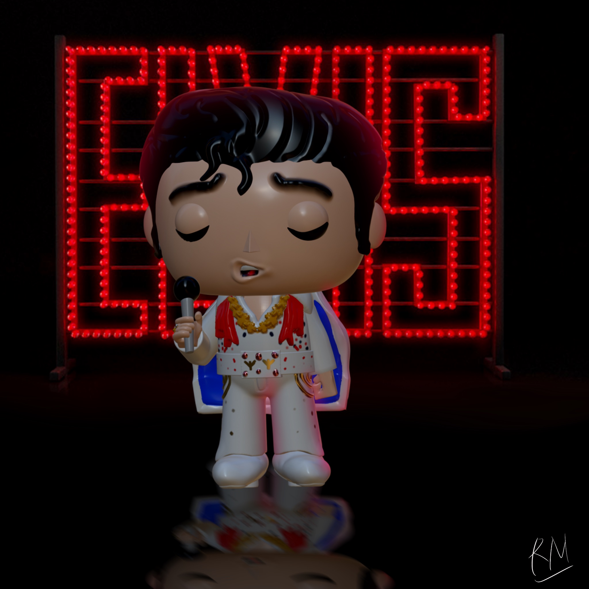 Elvis Pop figure von Ryan Muraglia | Kostenloses STL-Modell ...
