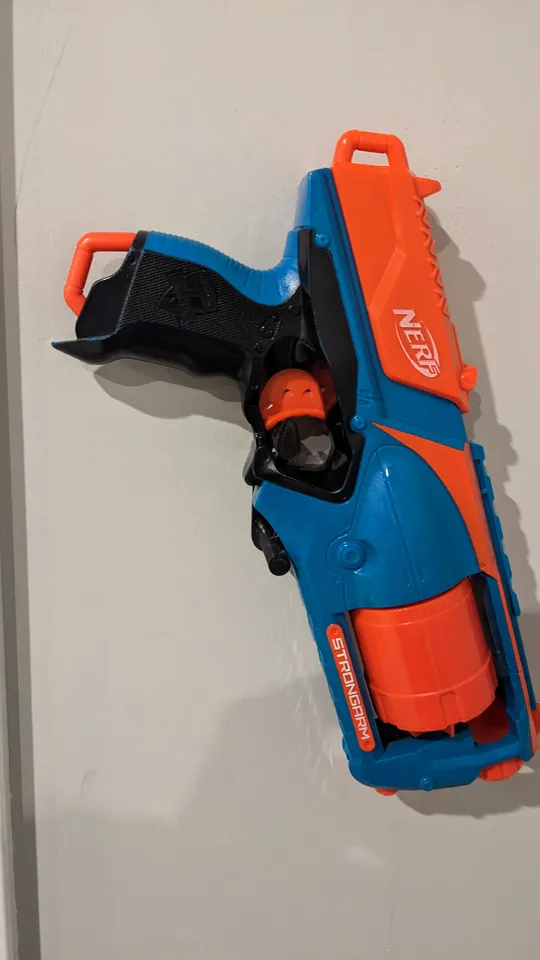 Nerf Gun Wall Mount with Holes by UmbraEx | Download free STL model ...