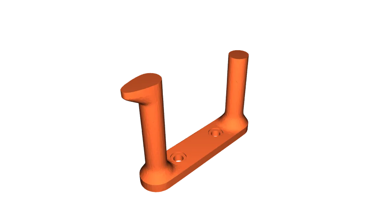 Nerf Gun Wall Mount with Holes by UmbraEx | Download free STL model ...