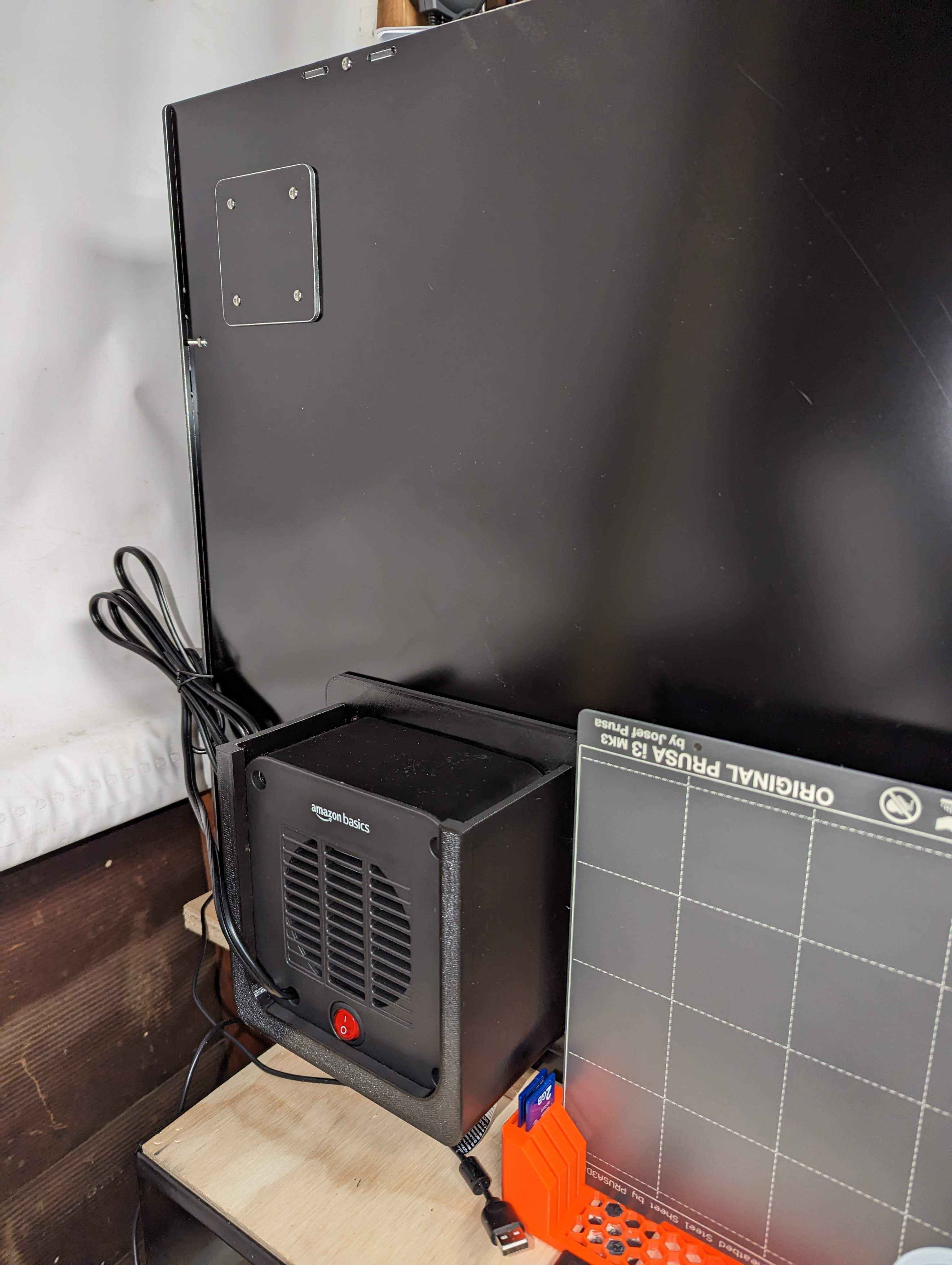 Heater bracket and deflector for Printed Solid enclosures by Chorchie ...