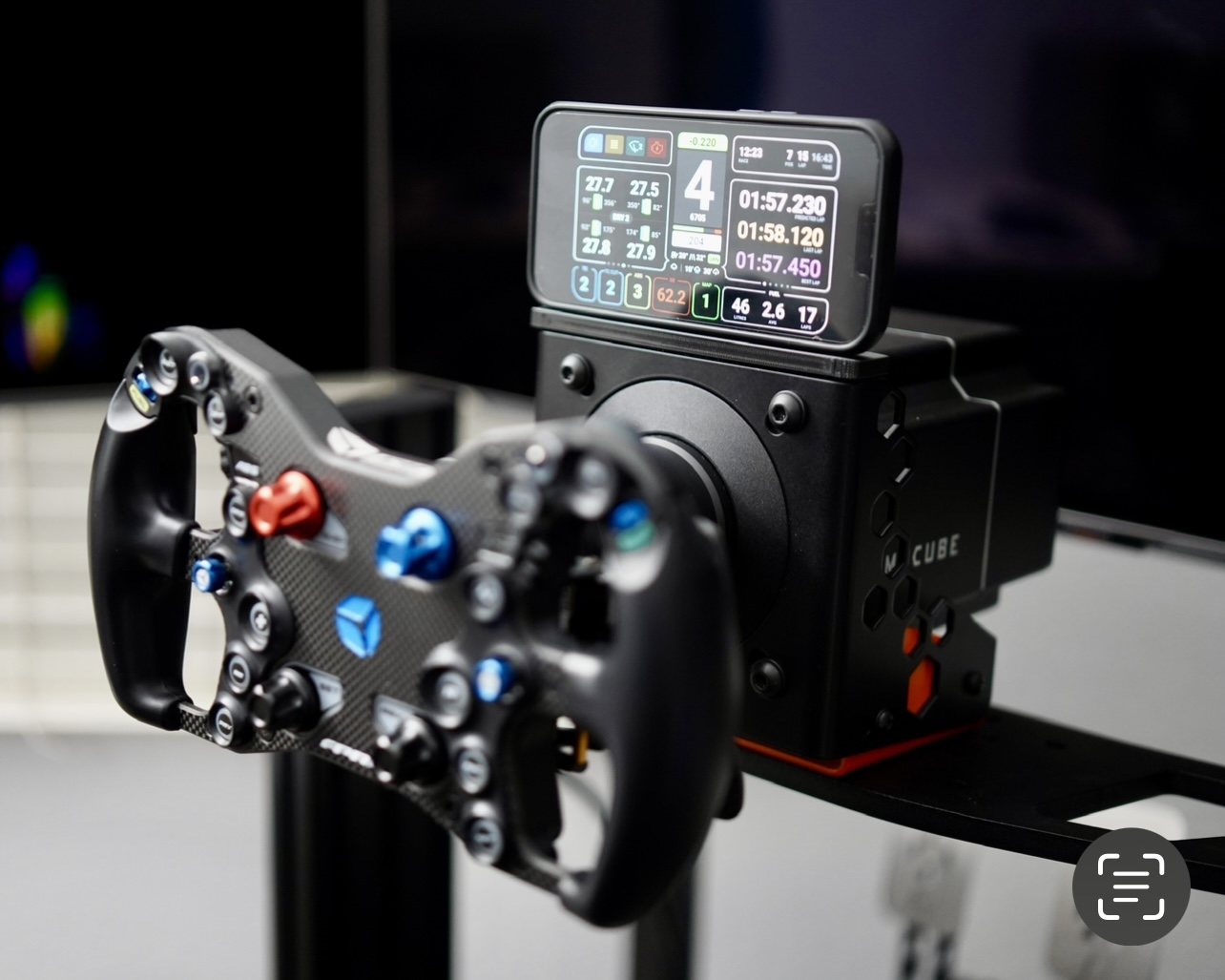 SIMUCUBE MAGNETIC PHONE HOLDER DASH by ItsMee | Download free STL model ...