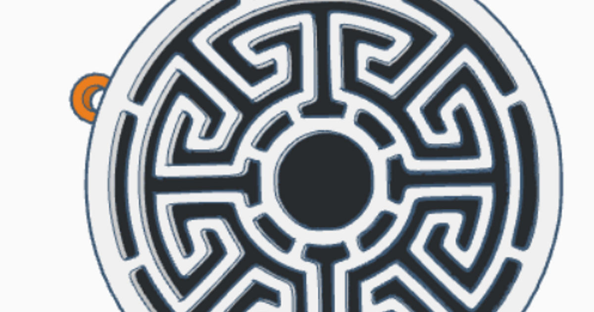 Keychain 2D Pattern 1 by MadRajib | Download free STL model ...