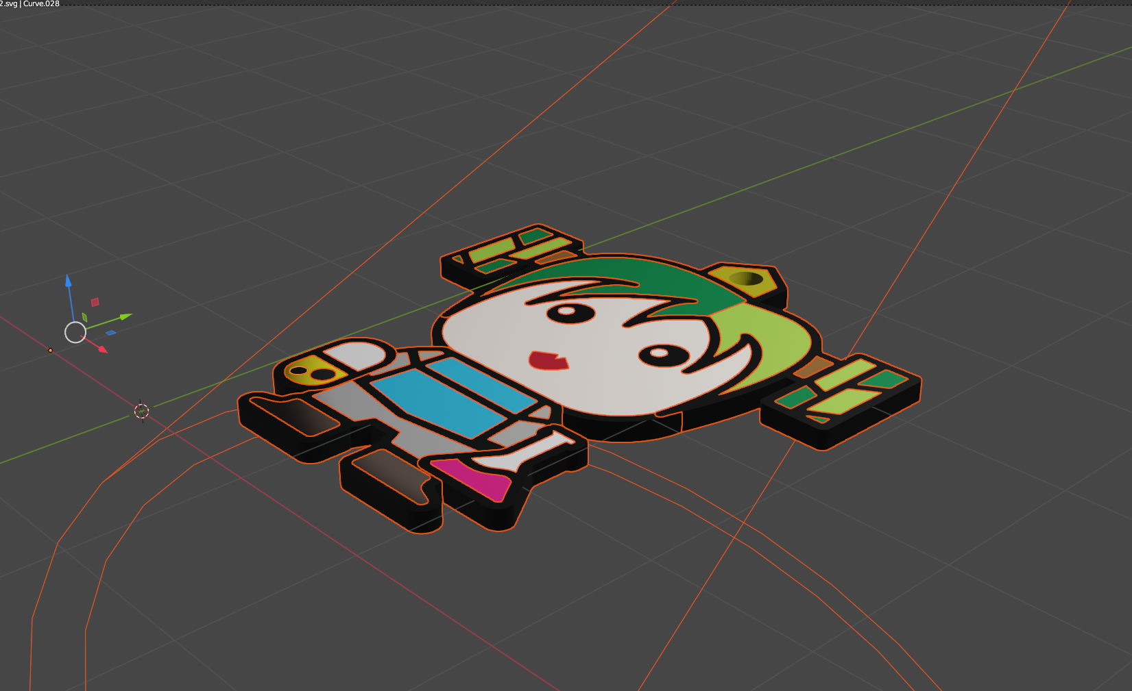 2D Chemistry Bambu girl by Clara Kim | Download free STL model ...