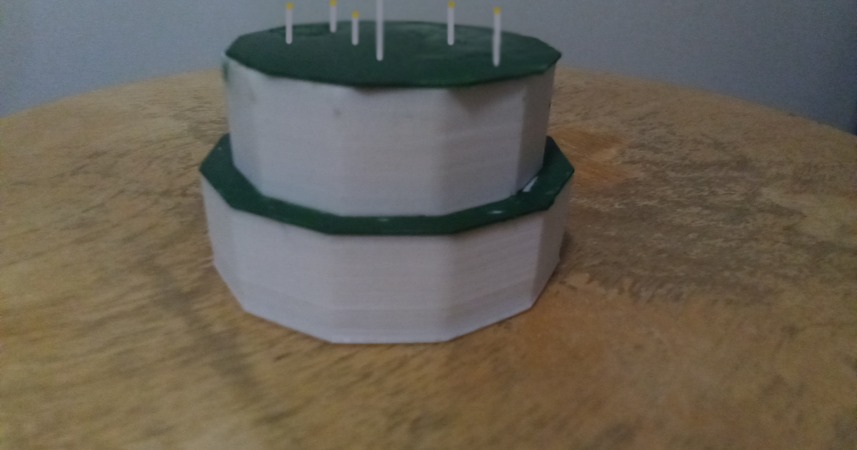 Decorative polygon cake by PrintRPro | Download free STL model ...