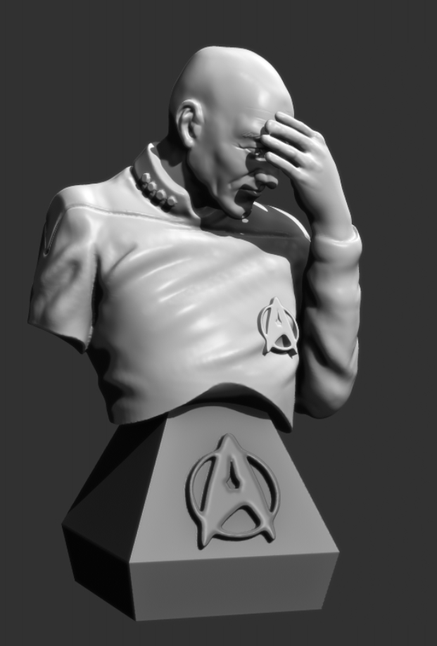 Facepalm Picard by Teambreak | Download free STL model | Printables.com