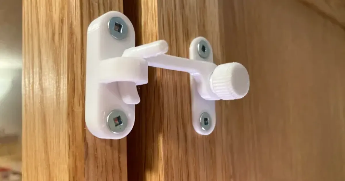 Swing Latch for Cabinet Door in Metric by N_F_B | Download free STL ...